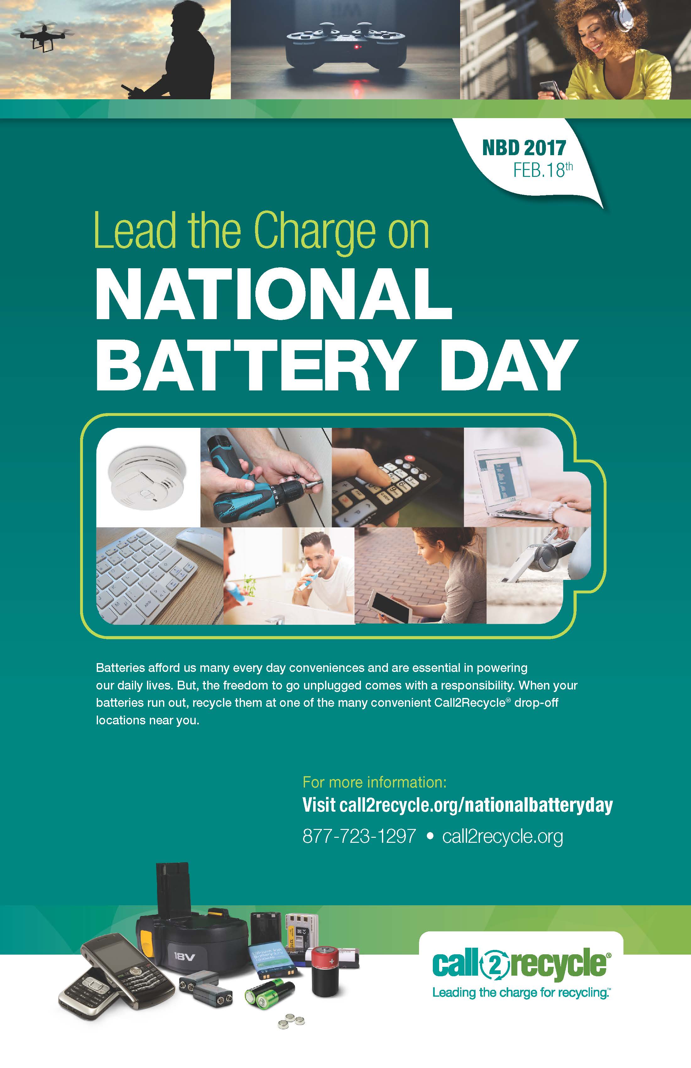 2017 National Battery Day Poster – Call2Recycle | United States
